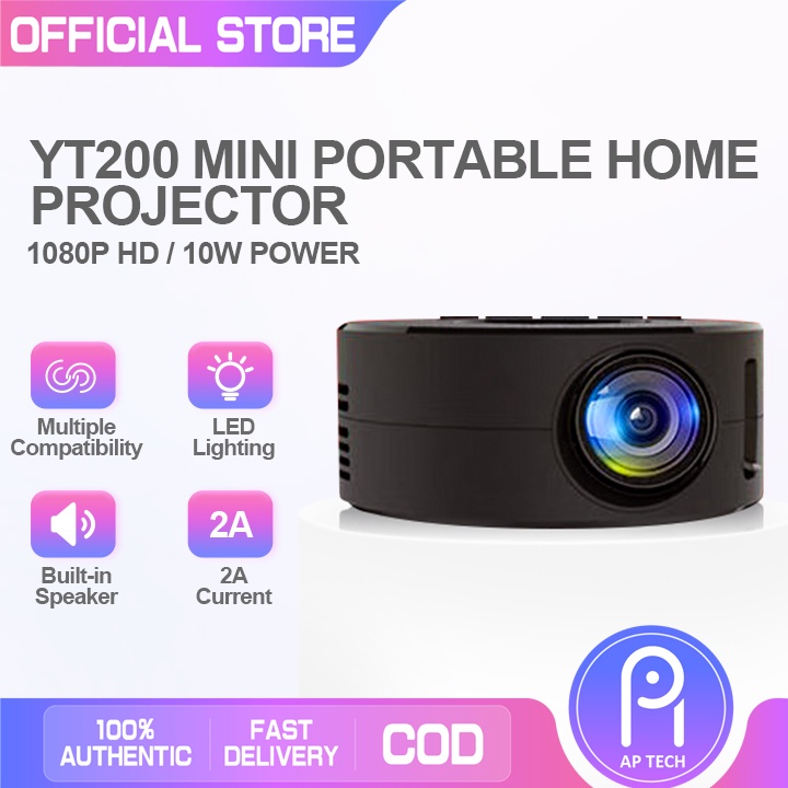 AP YT200 Mini Mini Portable Wired Same Screen Built-in Speaker LED Home ...