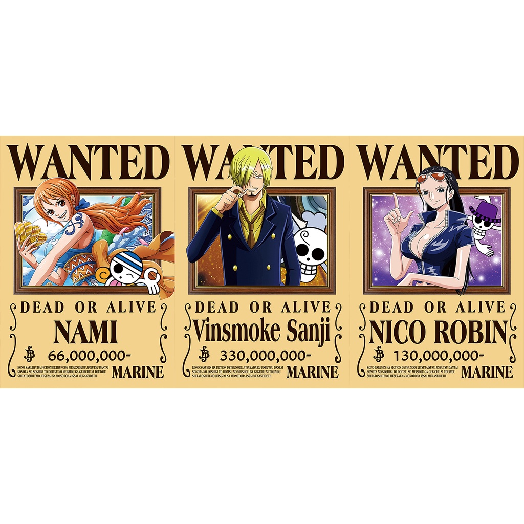 3D Poster Lenticular Poster One Piece Wanted Luffy Demon Slayer Naruto ...