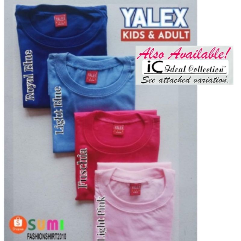 YALEX. PLAIN SHIRT Light Pink, Royal Blue, Light Blue iC: Lilac ...