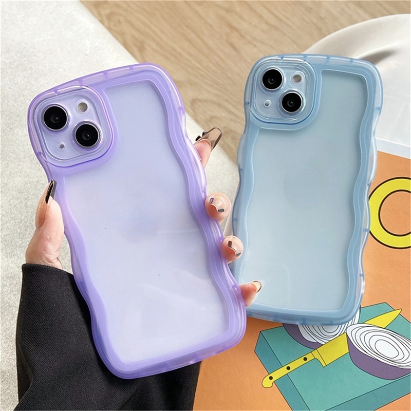 Fashion Cute Wave Frame Phone Case For iPhone Xs Max XR 7 8 Plus 6S ...