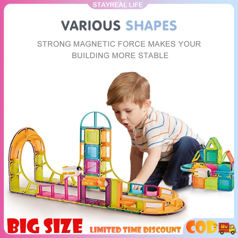 Magnetic Assembly Track Building Blocks Electric Aircraft Track ...