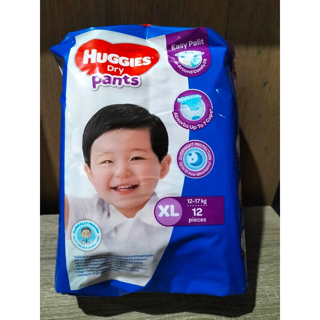 Huggies Dry Pants XL 12 pcs | Shopee Philippines