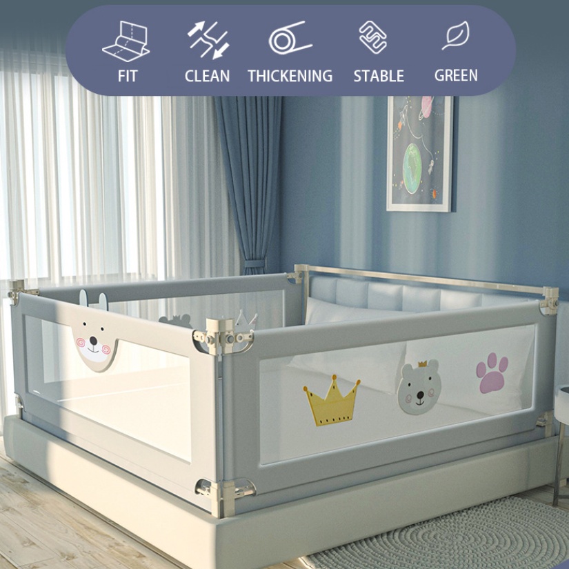 Baby Bed Fence Bed Rails For Baby Anti-fall Bed Guard Vertical Lifting ...