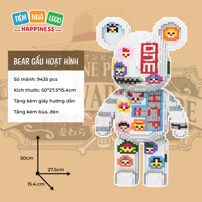 50cm High Cartoon Bearbrick Bear Assembly Model With Zipper | Shopee ...