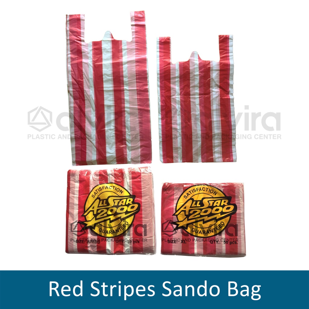 Stripe Sando Bag All Star 50pcs | Shopee Philippines