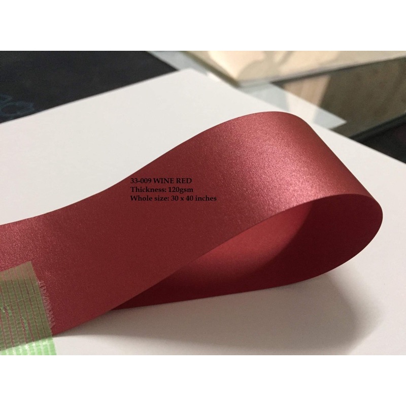 120gsm Wine Red pearlescent paper for envelope | Shopee Philippines