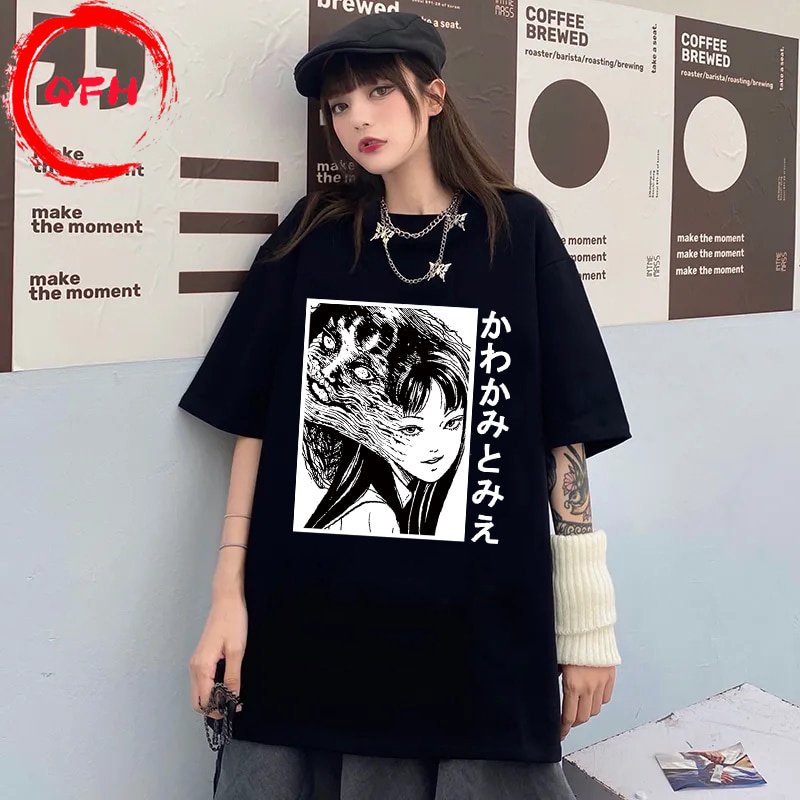 Japanese Horror Comic Ito Junji Tomie Diablo Printed Clothes T-shirt ...