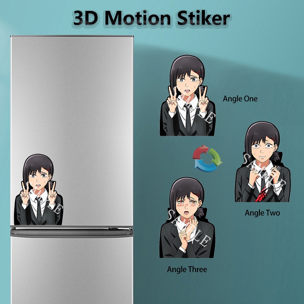 Higashiyama Kobeni Chainsaw Man Anime 3D Motion Car Stickers Self ...