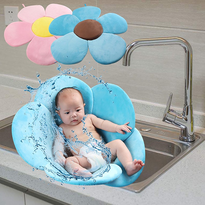 Baby Bathtub Newborn Baby Girls Boys Foldable Soft Flower Petal Shape ...
