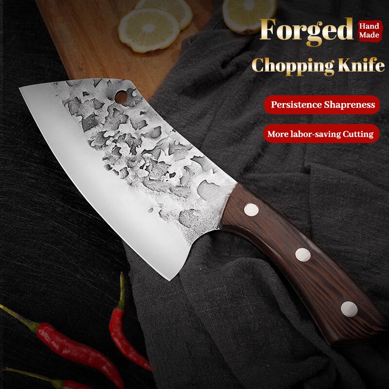 Kitchen Knife Tazaki Knife Butcher Knives Forged Bone Chopping Knife ...