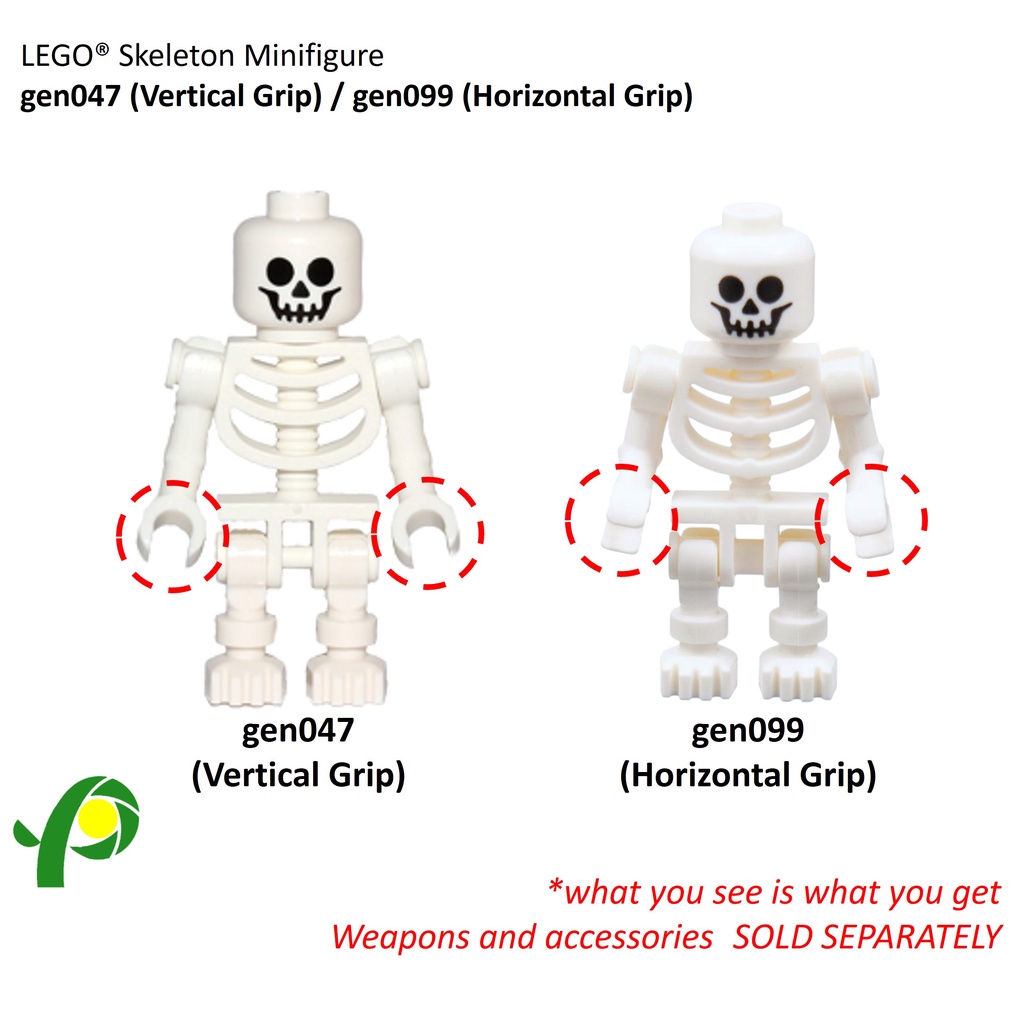 LEGO Minifigure gen047/gen099 Skeleton Minifig | Shopee Philippines