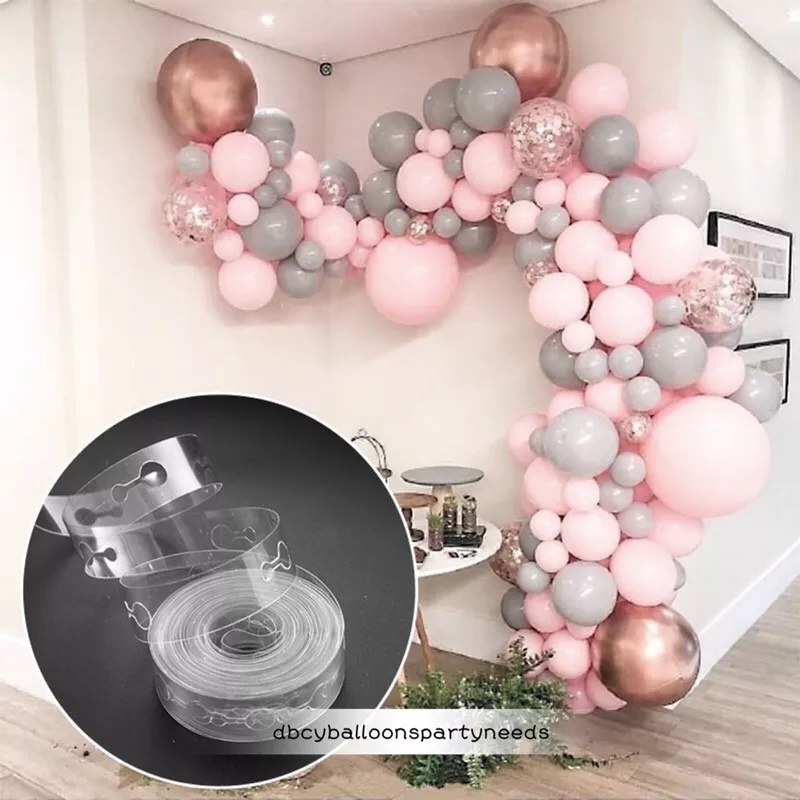 5M Balloon Chain Double Hole DIY Latex Balloons Modeling Tool Plastic ...