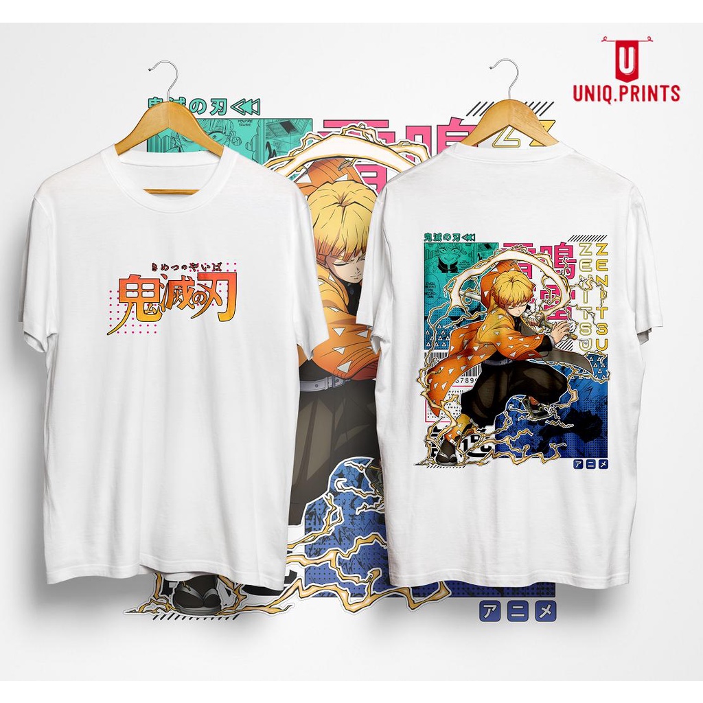 UNIQ.PRINTS DEMON SLAYER ZENITSU GRAPHIC COTTON TSHIRT FOR MEN AND ...