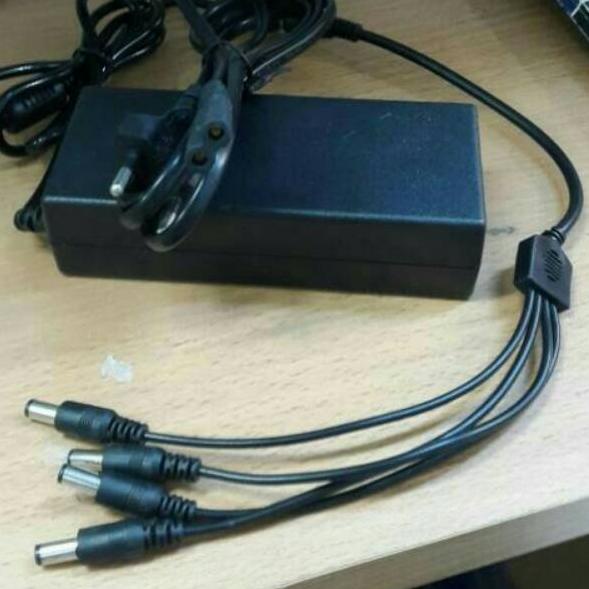 Directly send 12V 5A CCTV ADAPTER + 4 BRANCH SQUID CABLE | Shopee ...