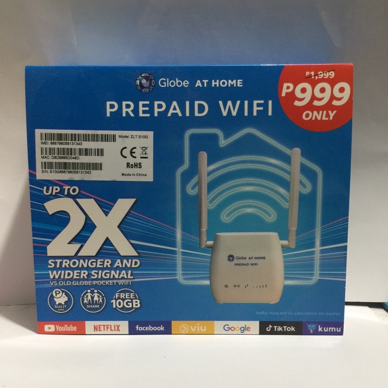 GLOBE AT HOME PREPAID WIFI ( Globe, TM, GOMO ) | Shopee Philippines