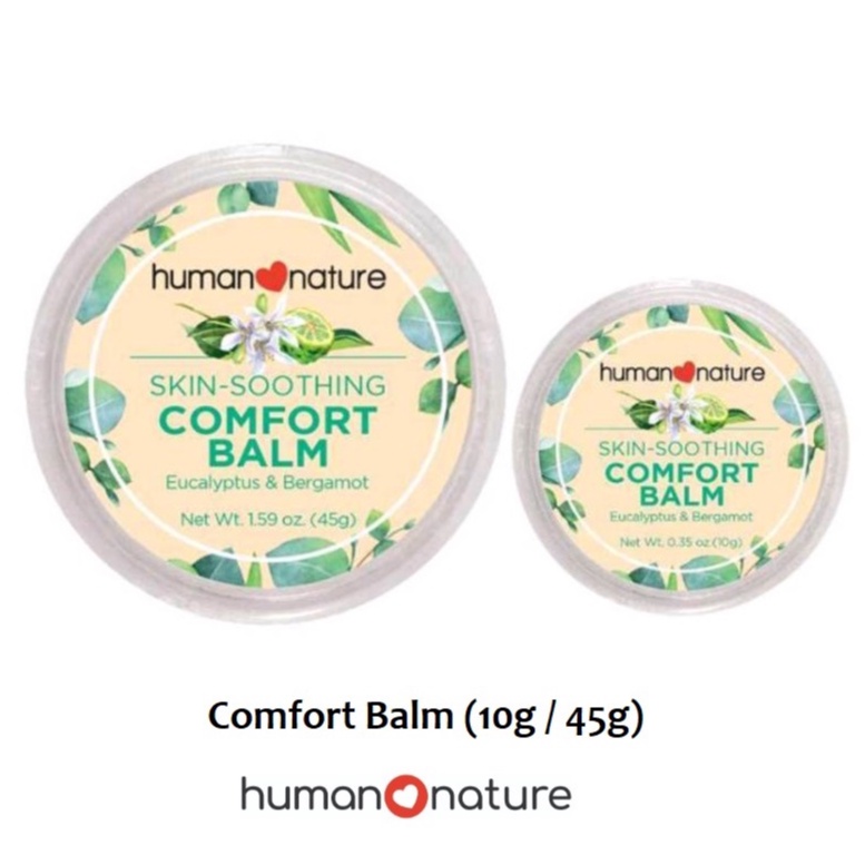 Human Nature Comfort Balm,100% Natural With Eucalyptus & Bergamot ...