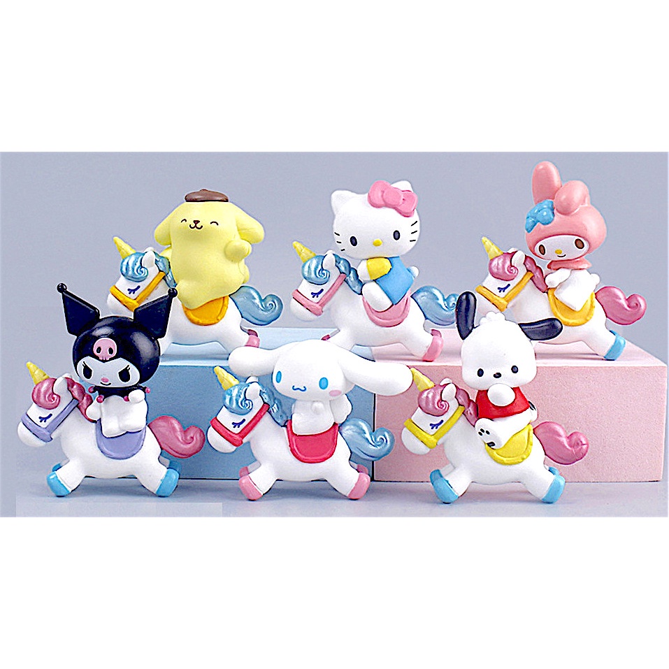 Selling UNITS / SET Sanrio Unicorn Figurine Cake Topper | Shopee ...
