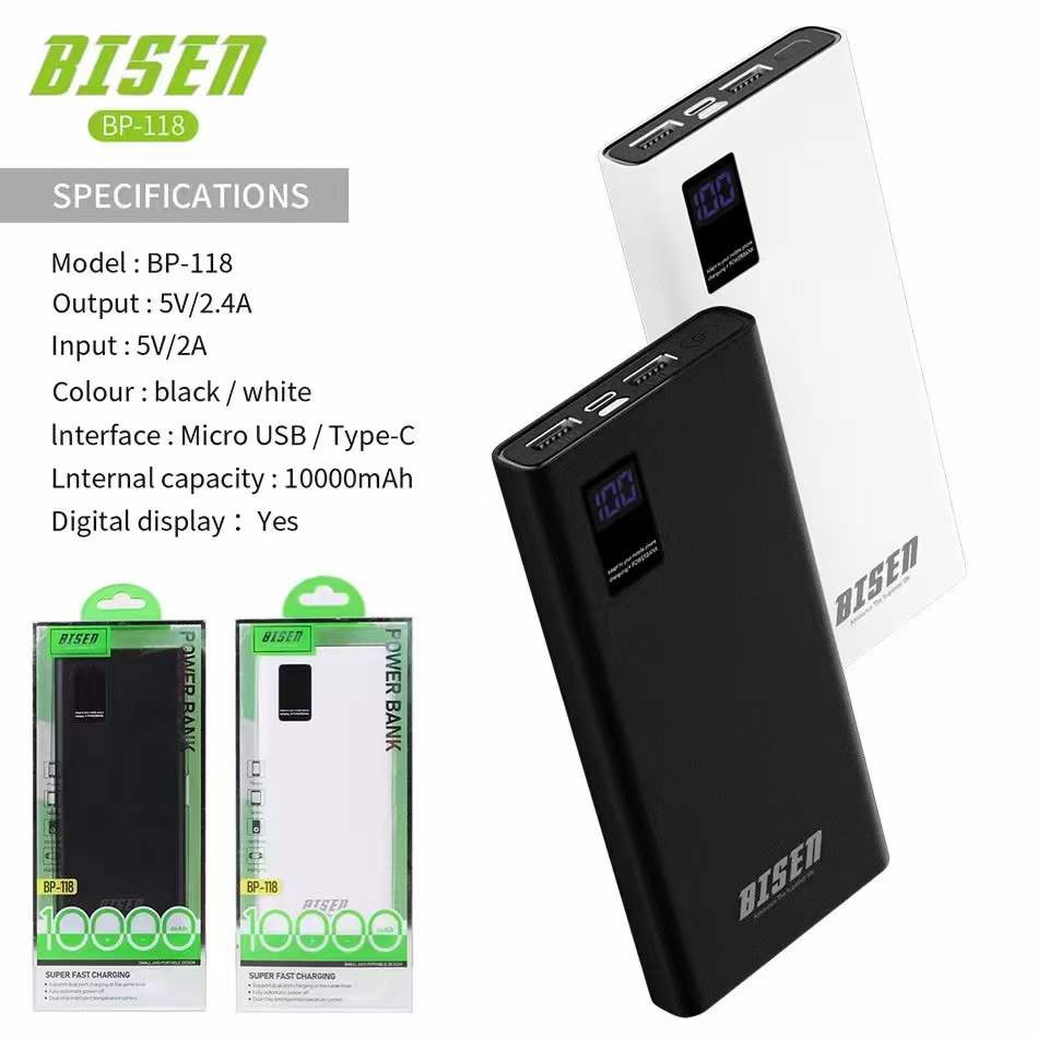 COD BISEN Powerbank BP118 10000mAH Fast Charging Power Bank With Dual ...