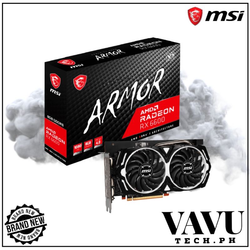 MSI Radeon™ RX 6600 ARMOR 8GB GDDR6 Video Graphics Card | Shopee ...