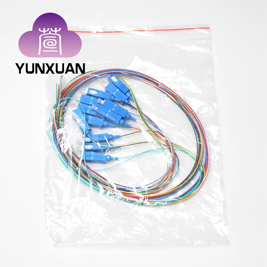 12 Cores Bunch Pigtail SC/UPC SM (9/125um) G652D Fiber Optic Bundle Tail Pigtail | Shopee ...