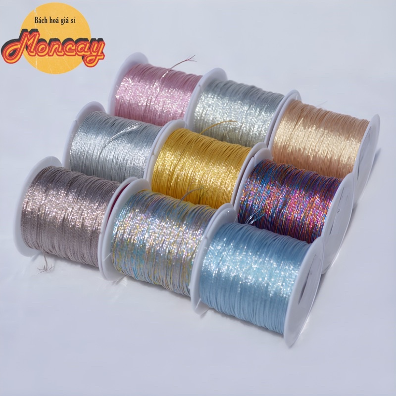 Basic Color Glitter Thread 6-Strand Core 50met | Shopee Philippines