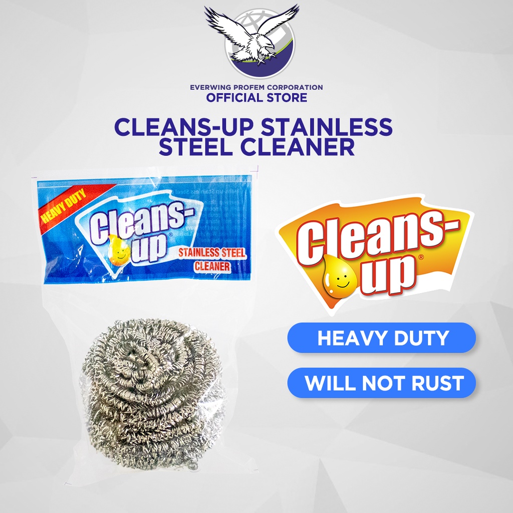 Cleans-Up Stainless Steel Cleaner (steel wool) | Shopee Philippines