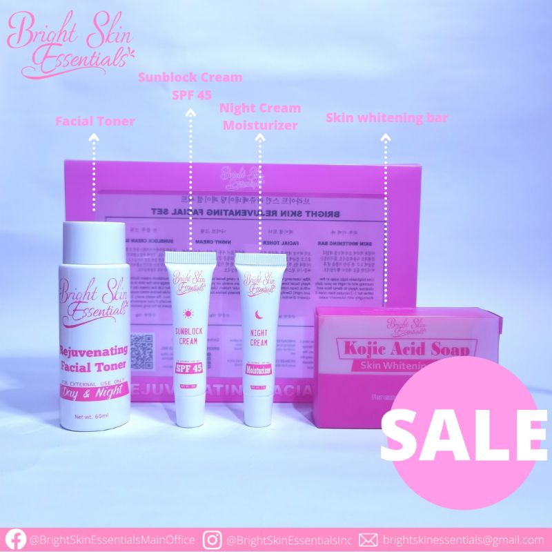 BRIGHT SKIN REJUVENATING FACIAL SET | Shopee Philippines