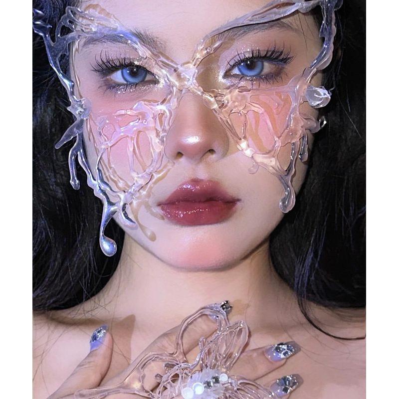 Antique Mask Half Face Masquerade Halloween Cos Future Sense Makeup ...