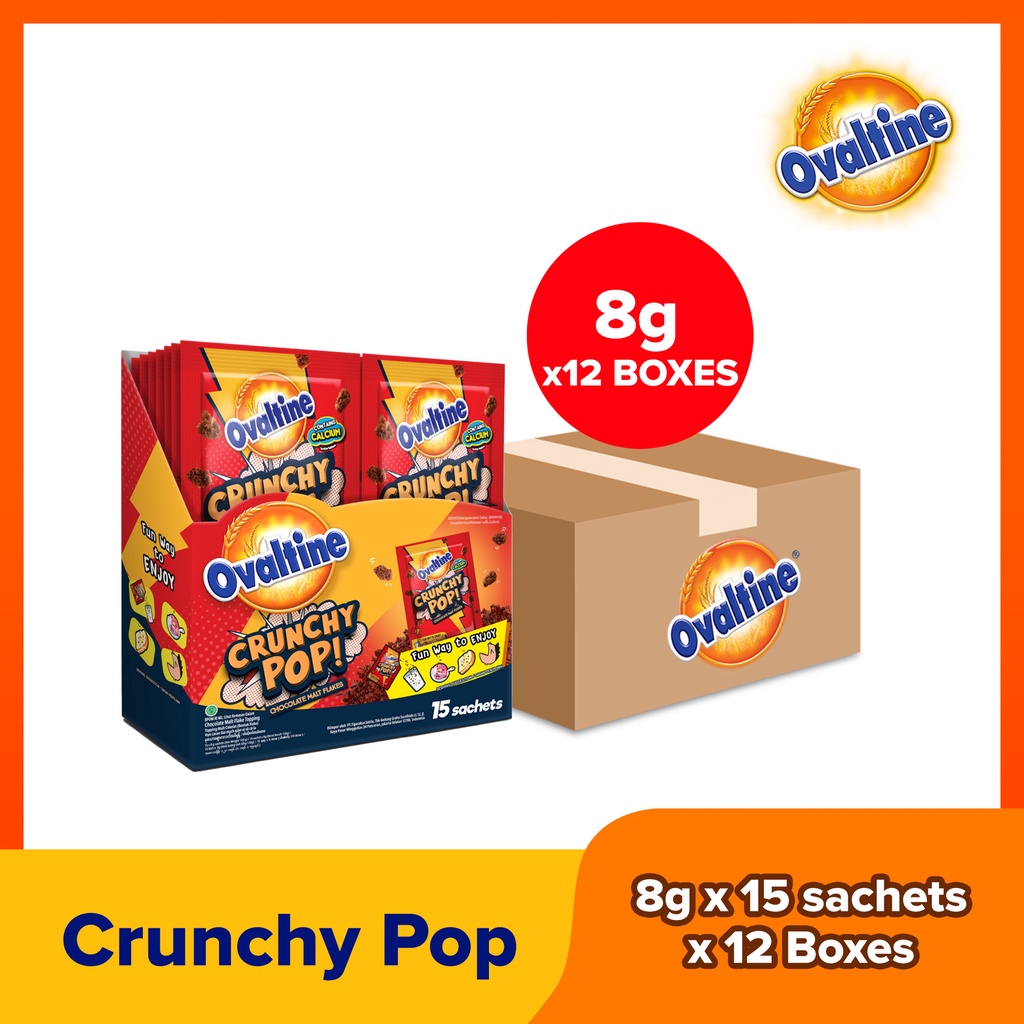 Ovaltine Crunchy Pop! 8g in Display Box (15s) 1CASE | Shopee Philippines