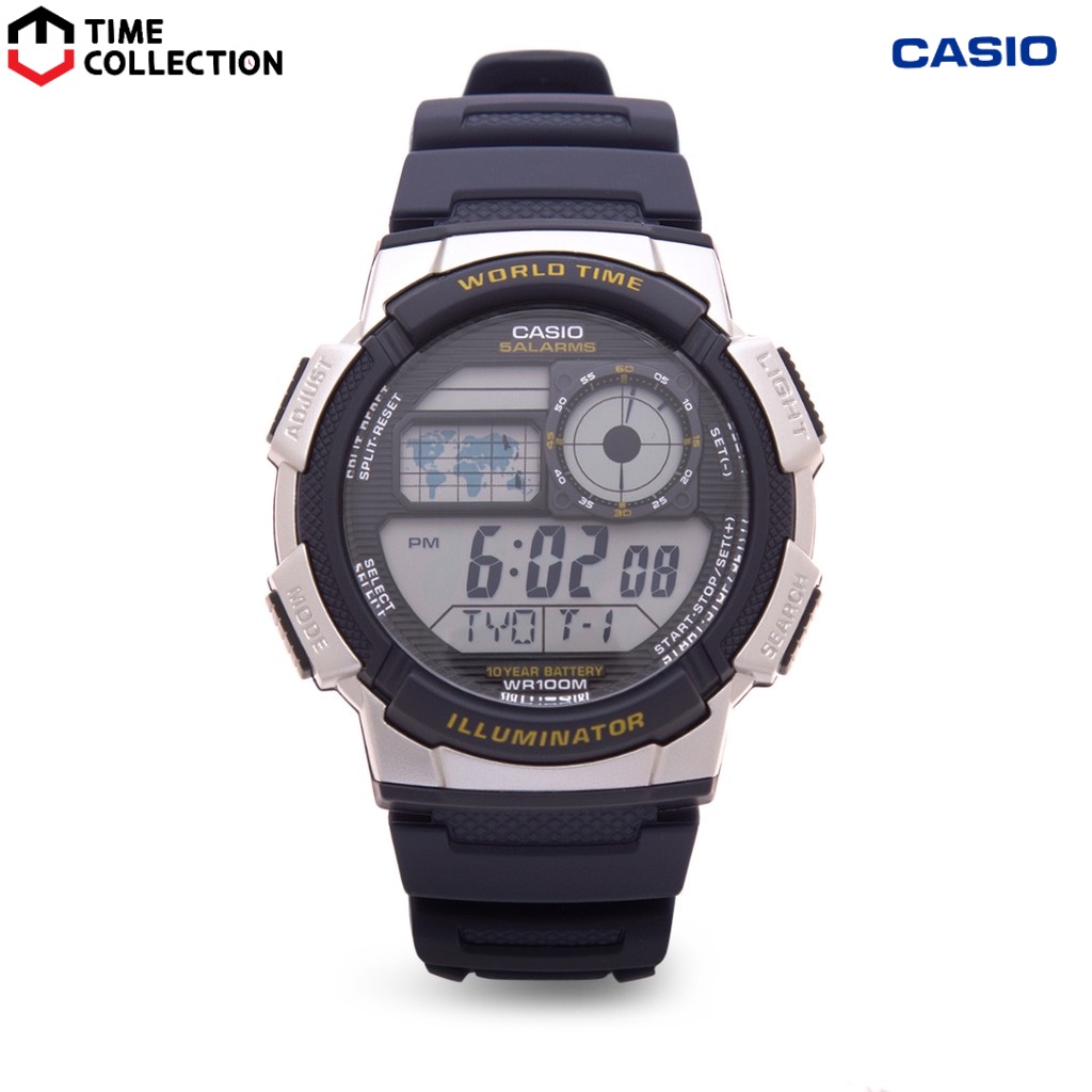Casio AE-1000W-2AVDF Digital Rubber Strap Watch For Men | Shopee Philippines