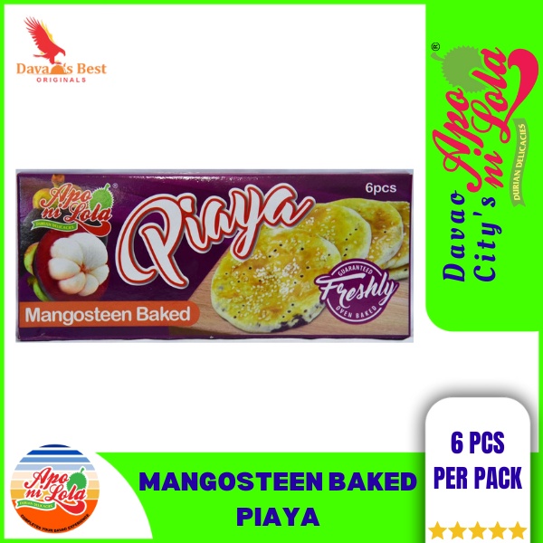 DBO Apo ni Lola Mangosteen Baked Piaya 6pcs per Pack | Sweet Delicacies ...