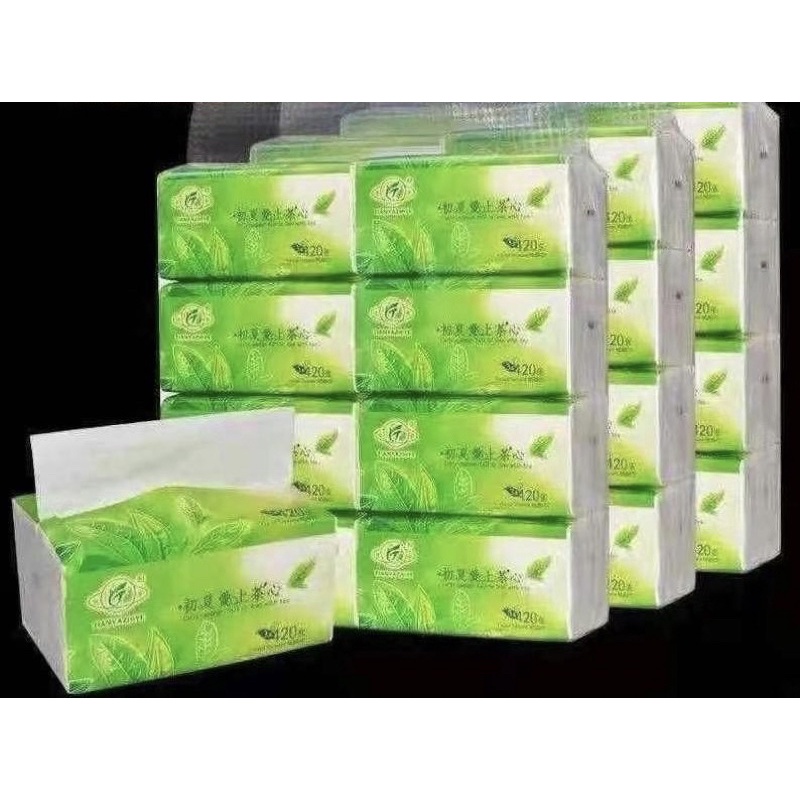 Paper tissue 420 pieces wood pulp 3 layers / Interfolded Paper Tissue ...