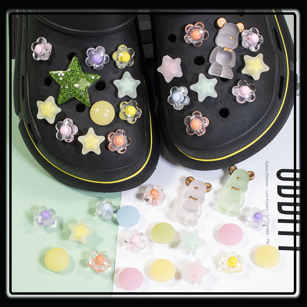 Cute Violent Bear Jibbitz Set Cartoon Crocs Shoe Accessories Shoe ...