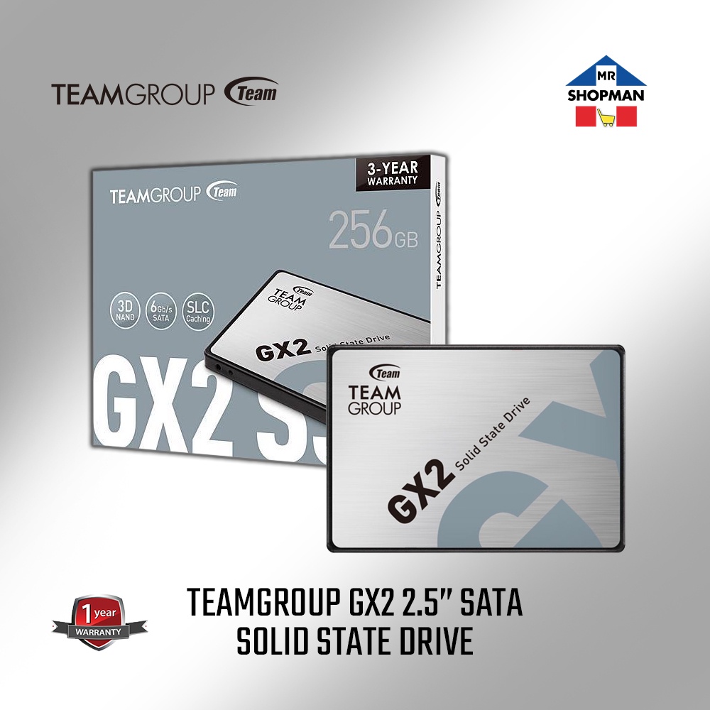 Teamgroup GX2 128Gb / 256Gb / 512Gb / 1Tb 2.5" SATA III SSD Storage | Shopee Philippines
