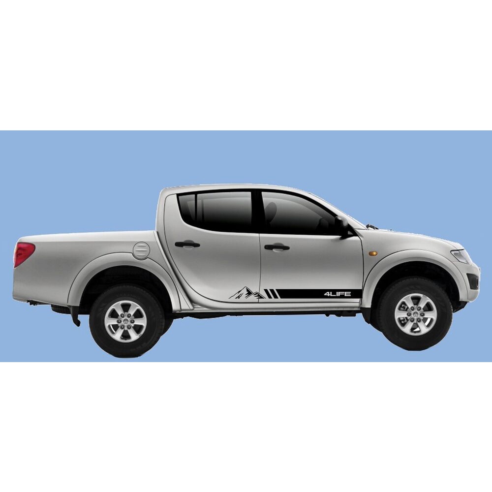 Mitsubishi L200 4life Mountain side stripes graphics set stickers ...