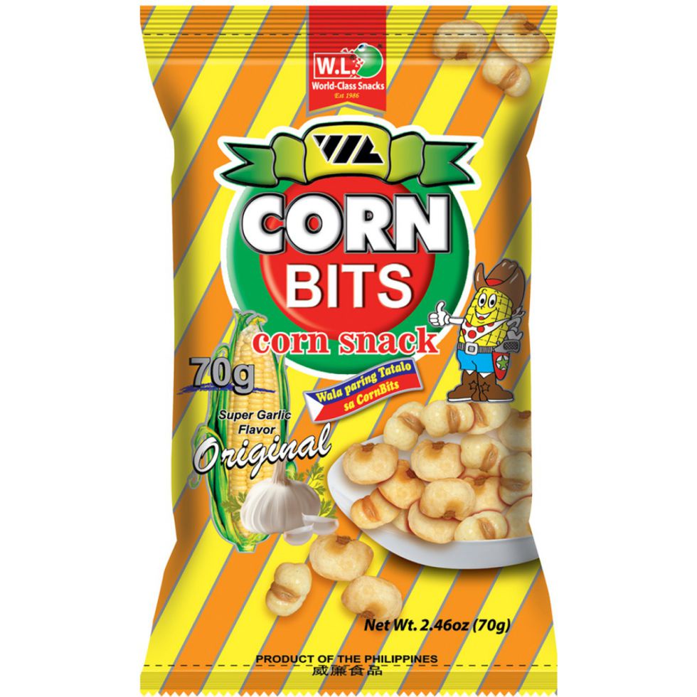 Corn Bits Corn Snack Original Garlic Flavor 70g | Shopee Philippines