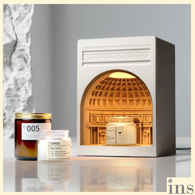 Ins Elegant Rome Athens Style Aromatheraphy Candle Warmer Lamp Fire ...