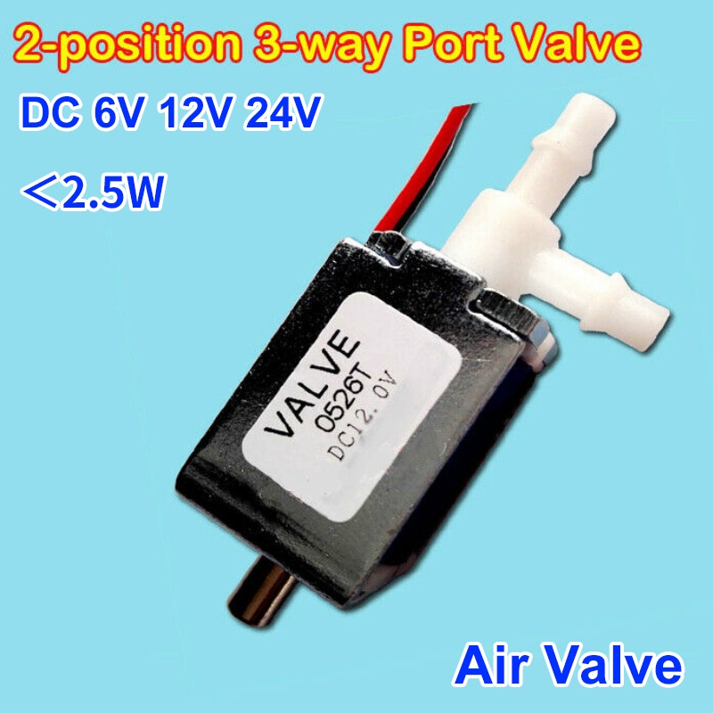 DC 6V 12V 24V Two-Position Three-Way Electronic Control Solenoid ...