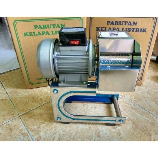 MESIN Electric Coconut Skid Grate Machine And Coconut Milk Squeezer ...