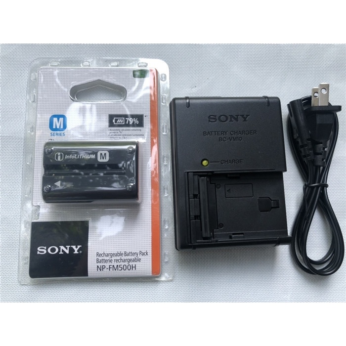 Sony A100 A200 A350 A550 A580 A65 Slr Camera NP-FM500H Battery+Charger ...