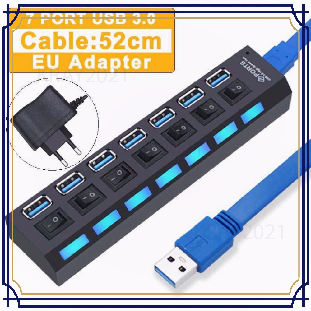 Usb Hub 7 Port USB 3.0 High Speed Extender -HB131 | Shopee Philippines