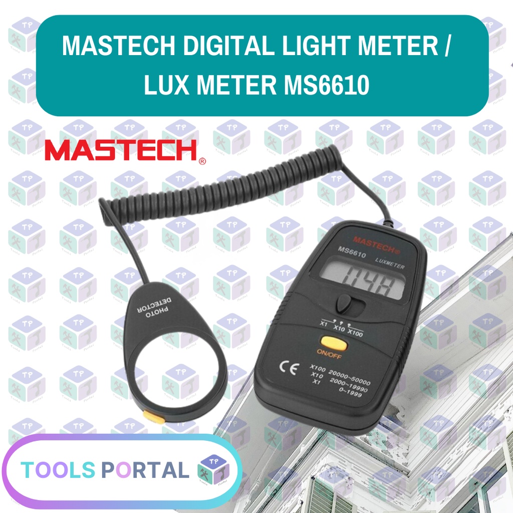 Mastech Digital Light Meter / Lux Meter MS6610 | Shopee Philippines