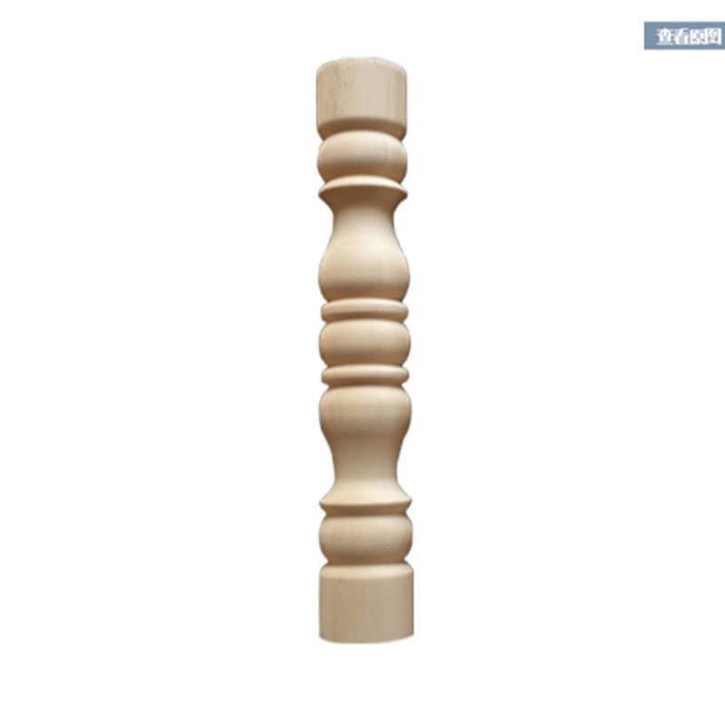 Solid Wood Cylindrical Duckpin Column Decorative Wine Cabinet Support ...