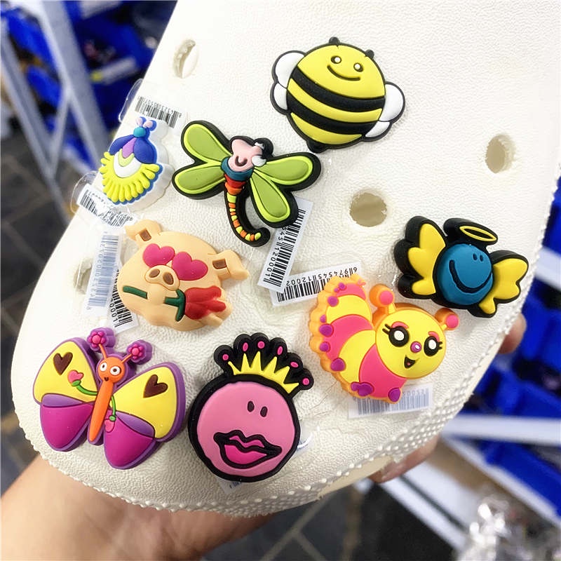 Jibbitz Crocs Shoe Buckle Accessories Cute Firefly/Bee/Butterfly ...