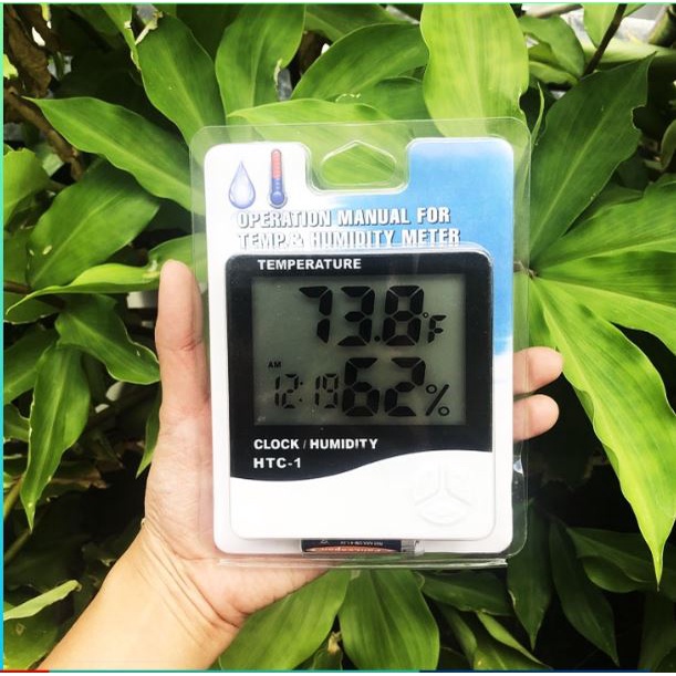 LCD Digital Hygrometer Thermometer Humidity Meter - For Gardening ...