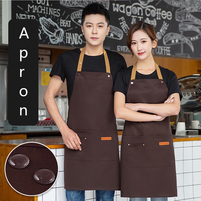 Coffee Shop Barber Work Bib Kitchen Cooking Apron BBQ | Shopee Philippines