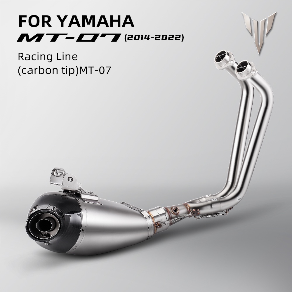 MT07 FZ07 XSR700 Akrapovic S-Y7R8-HEGEHT Motorcycle Full Exhaust System ...