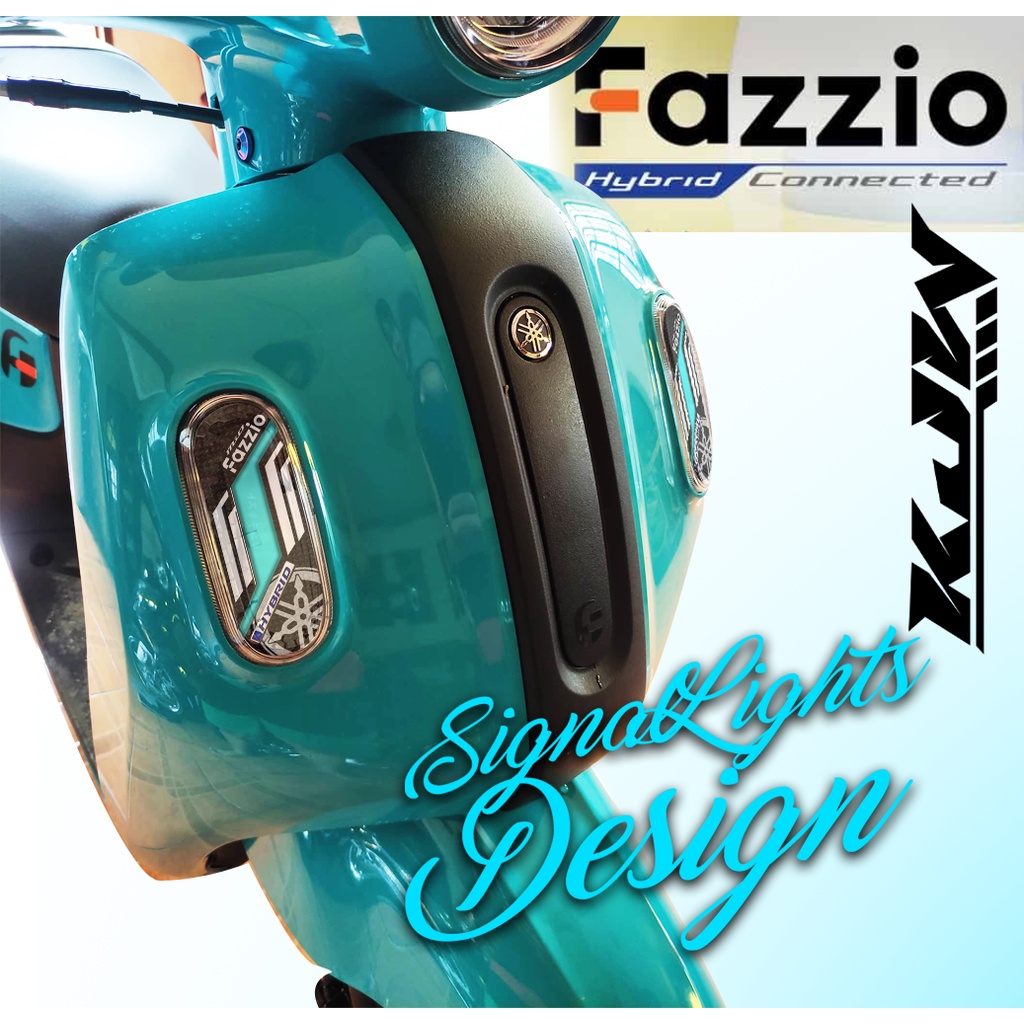 Yamaha Fazzio 125 Turn Signal Light Decal Set Teal Color | Shopee ...
