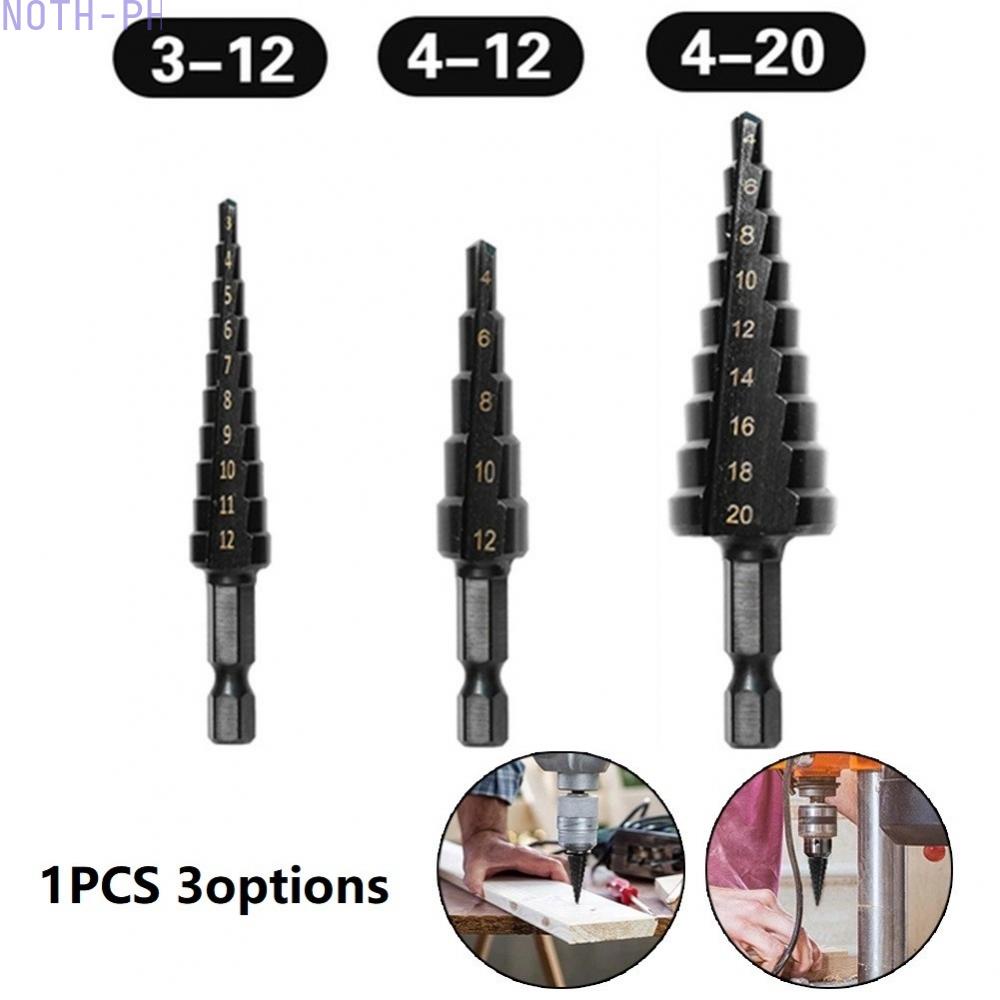 ⭐ Hot selling ⭐ 1pcs HSS Steel Step Cone Drill 3-12/4-12/4-20mm ...