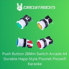 Push Button 28Mm Switch Arcade A4 Durable Happ Style Pisonet Pisowifi ...
